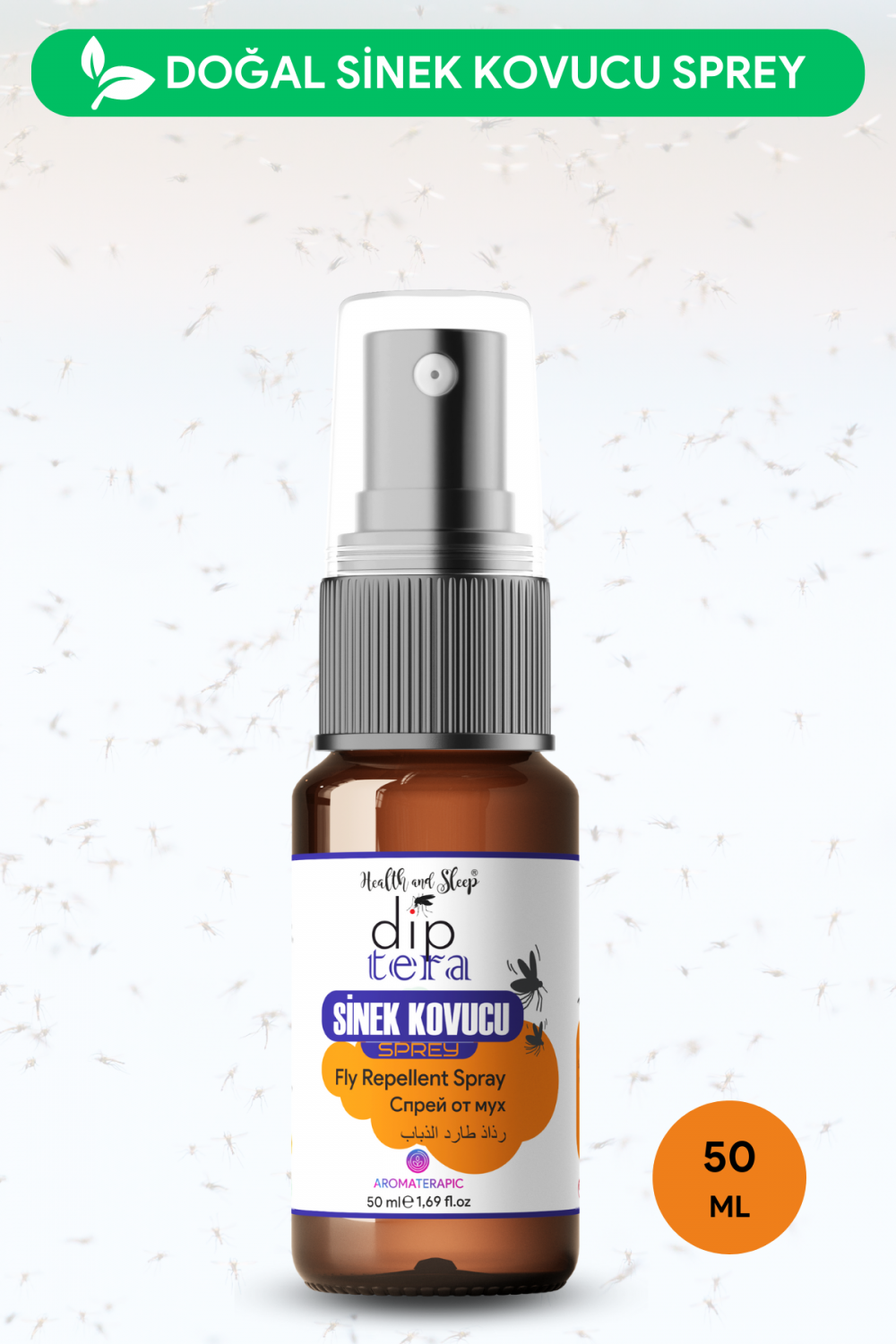 Diptera Doğal Sinek Kovucu Sprey